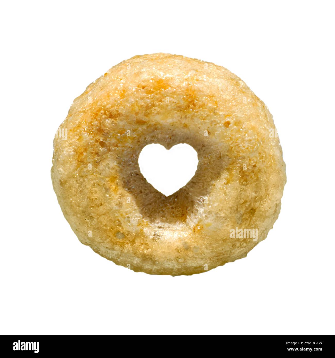 Cheerios cereal heart center for health concept. Individual Loop ring ...