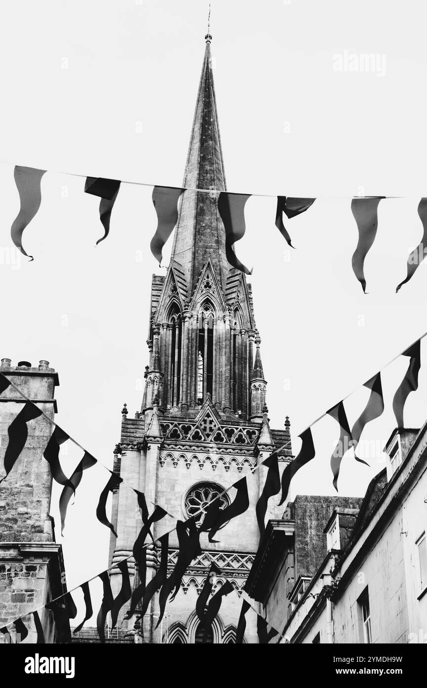 Cathedral flags Black and White Stock Photos & Images - Alamy