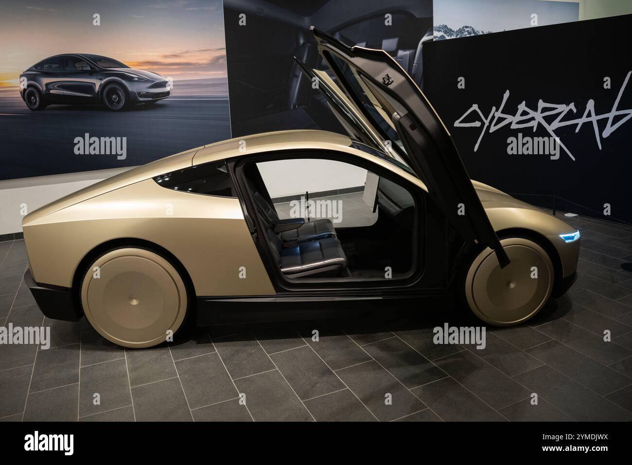 21.11.2024, Elektroauto-Hersteller TESLA stellt sein Autonomes Robotaxi ...