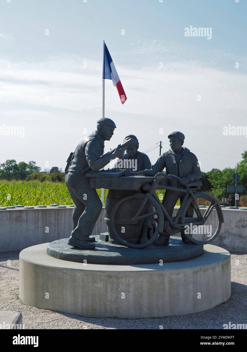 memorial to the French Resistance fighters,by sculptor Stephen Spears ...