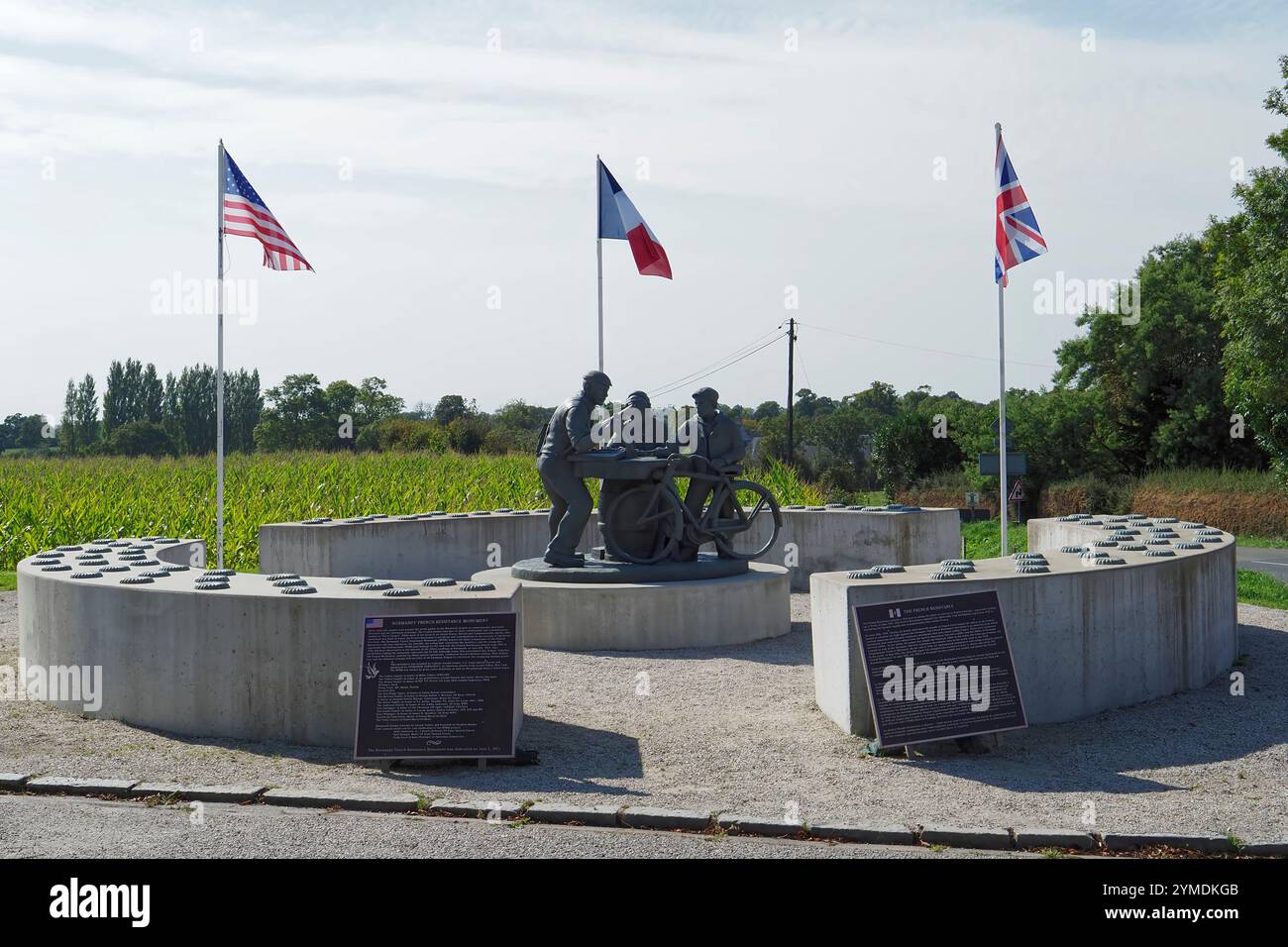 memorial to the French Resistance fighters,by sculptor Stephen Spears ...