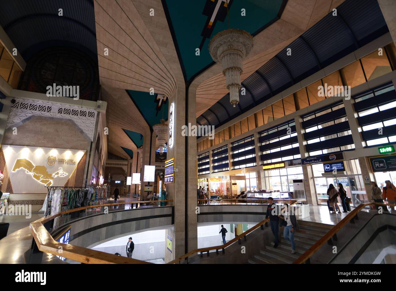 Samarkand, Uzbekistan 2 October 2024: the hall in Samarkand train ...