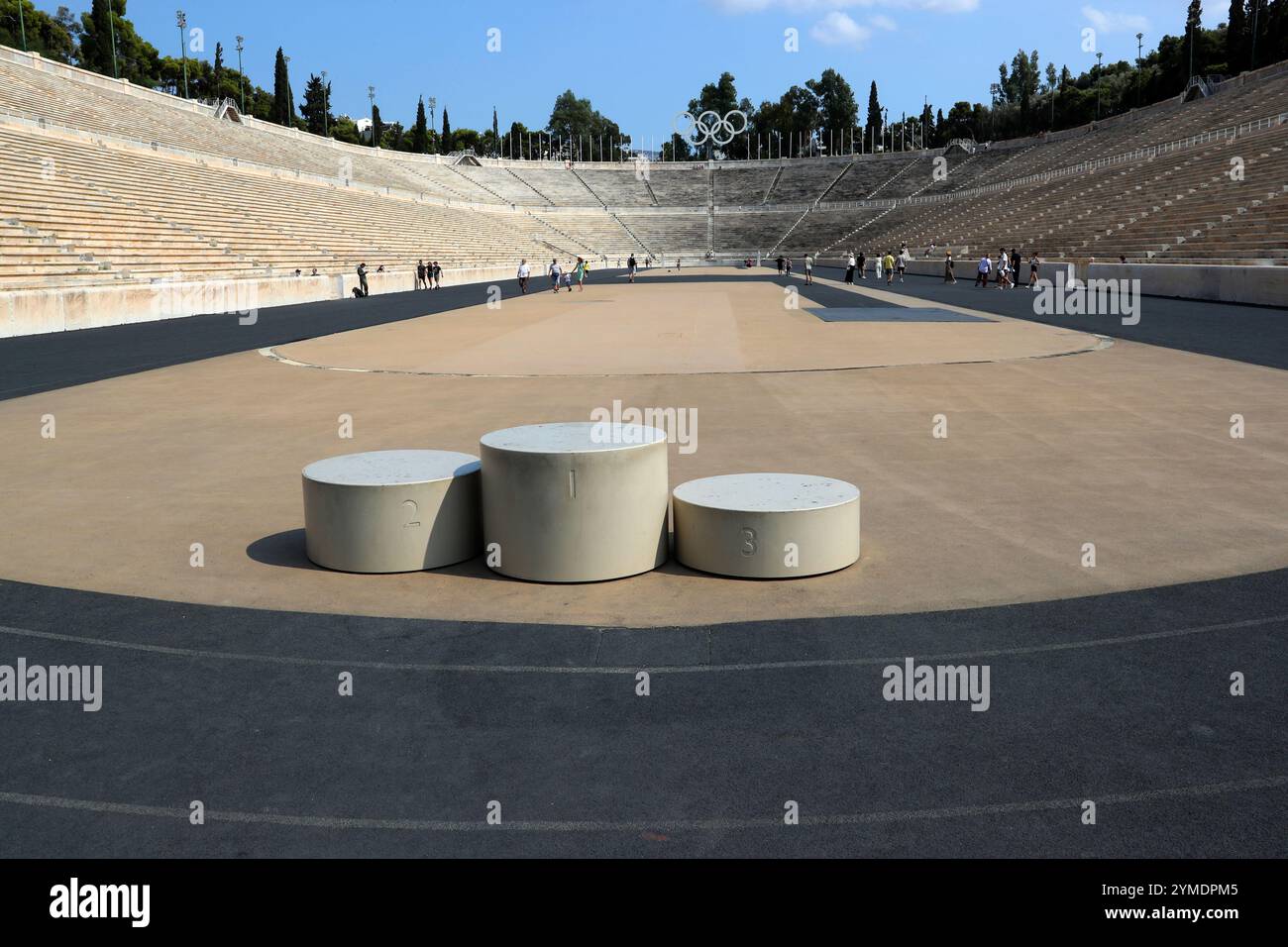 The Panathenaic Olympic Stadium in Athens, Greece, Europe. The ...
