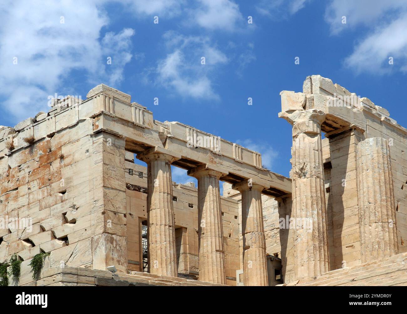 The Propylaia, Ceremonial Gateway to the Acropolis, Athens, Greece ...