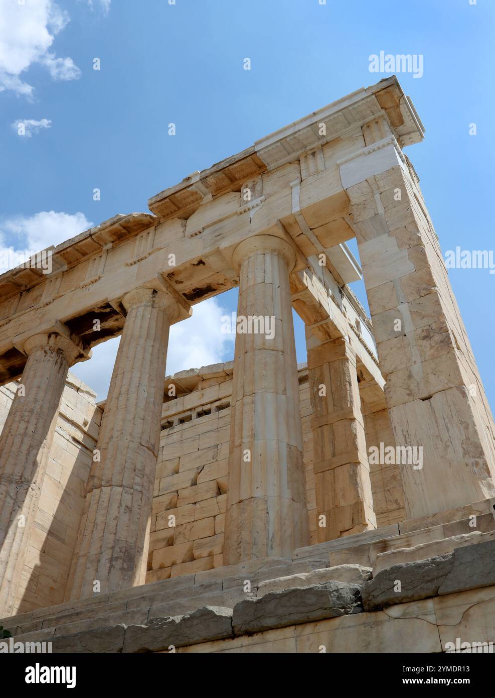 The Propylaia, Ceremonial Gateway to the Acropolis, Athens, Greece ...
