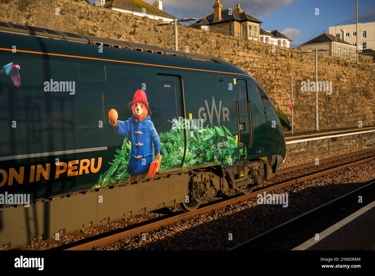 GWR Intercity Express, 802106 decorated in "Paddington to Peru" livery ...