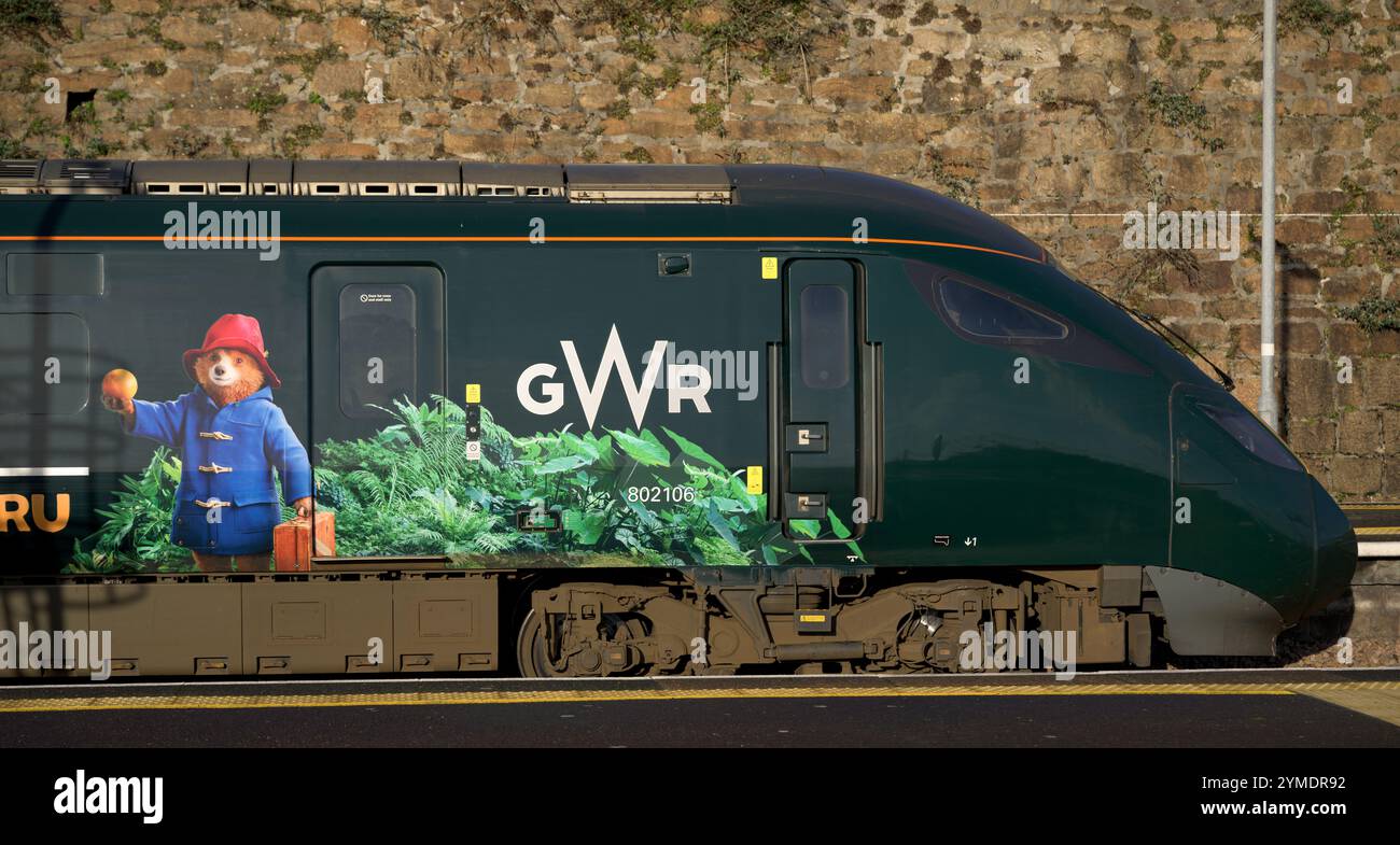 GWR Intercity Express, 802106 decorated in "Paddington to Peru" livery ...