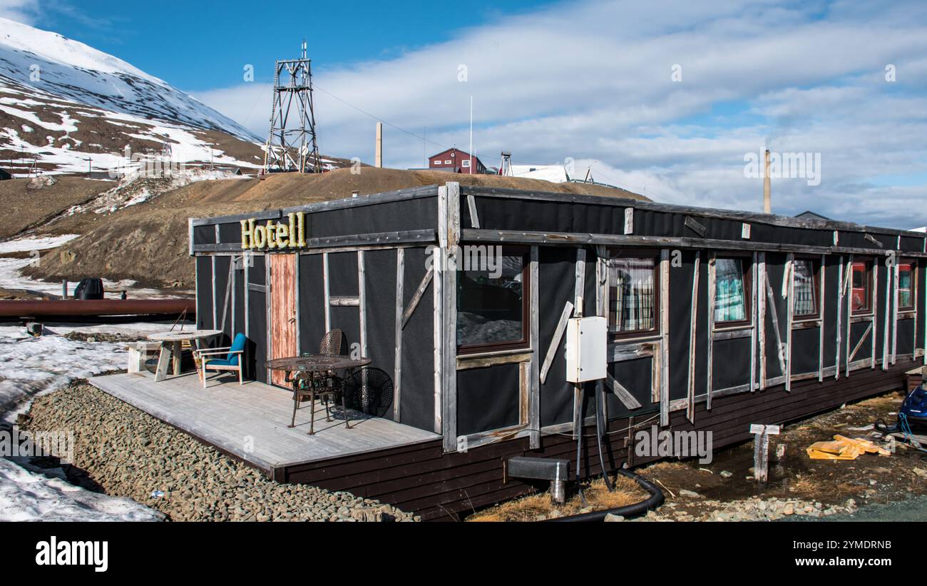 Landscapes around the town of Longyearbyen Svalbard, Norway Stock Photo ...