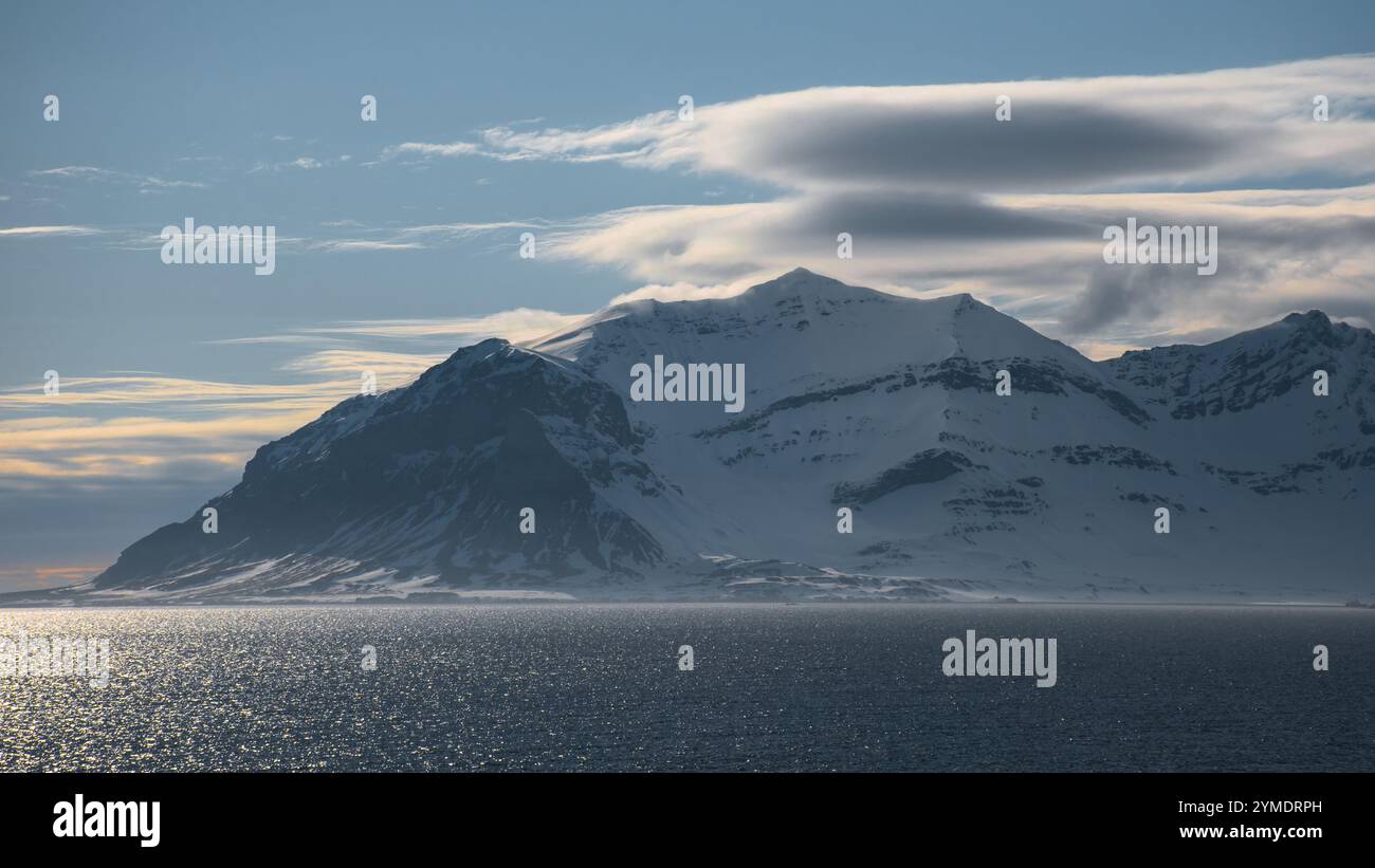 Landscapes around the town of Longyearbyen Svalbard, Norway Stock Photo ...
