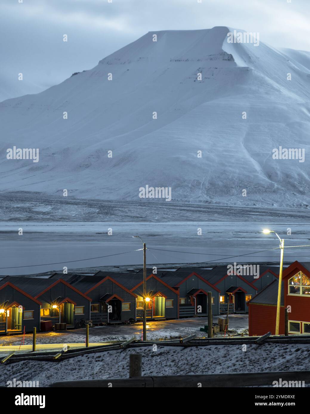 Landscapes around the town of Longyearbyen Svalbard, Norway Stock Photo ...