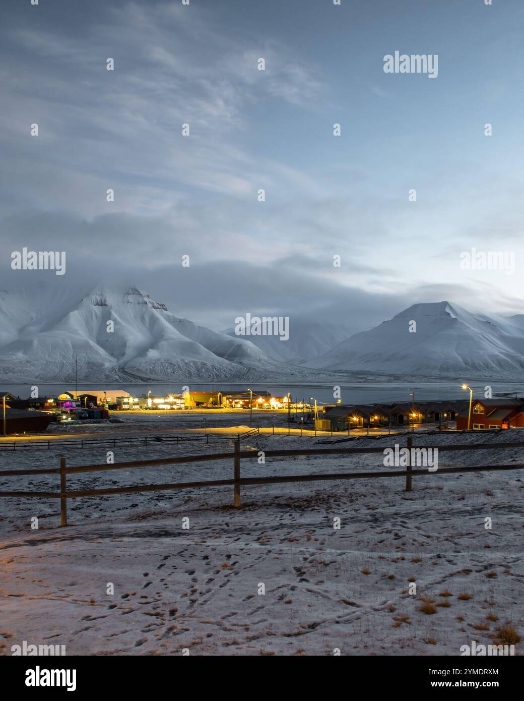 Landscapes around the town of Longyearbyen Svalbard, Norway Stock Photo ...
