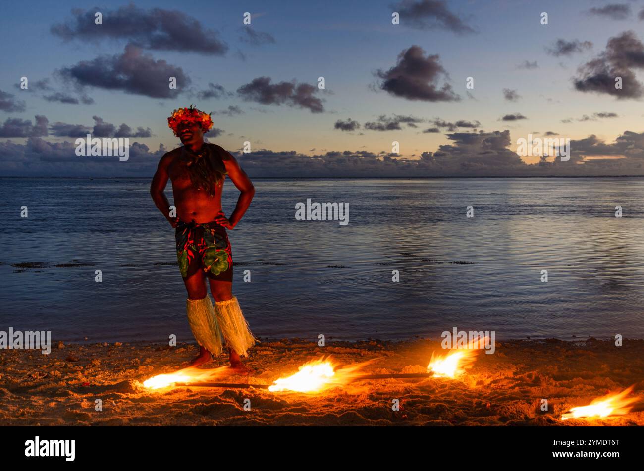 Fire Dance, Viti Levu, Fiji, Melanesia, Oceana Stock Photo - Alamy