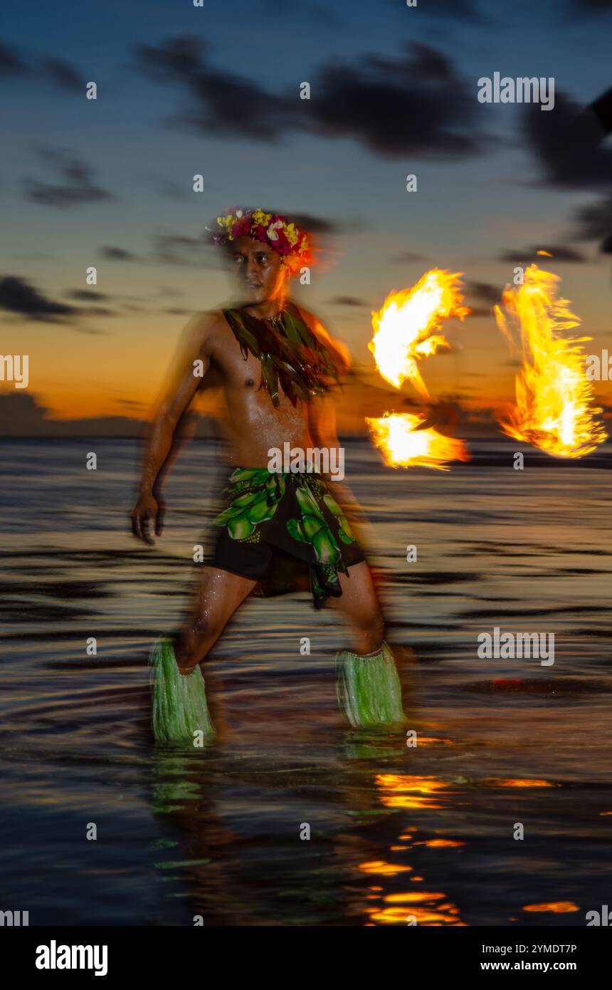 Fire Dance, Viti Levu, Fiji, Melanesia, Oceana Stock Photo - Alamy
