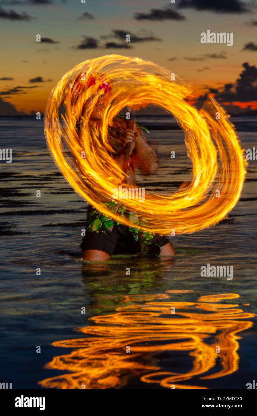 Fire Dance, Viti Levu, Fiji, Melanesia, Oceana Stock Photo - Alamy