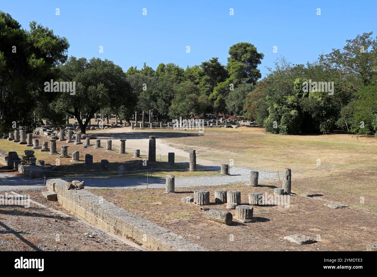 Olympia Gymnasia at the Archeological Site of Olympia, Greece, Europe ...