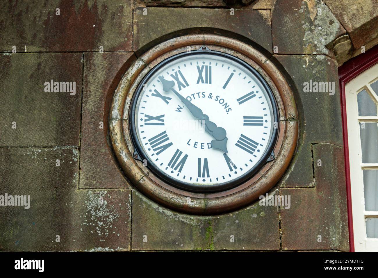 Dent railway station clock Stock Photo - Alamy