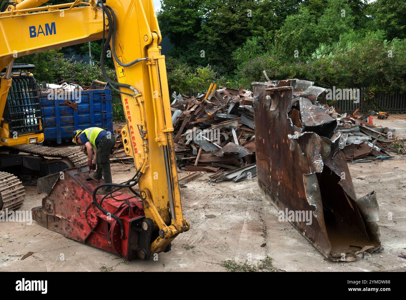 Brown and May Demolition team the Green Way, near Marshgate Lane ...
