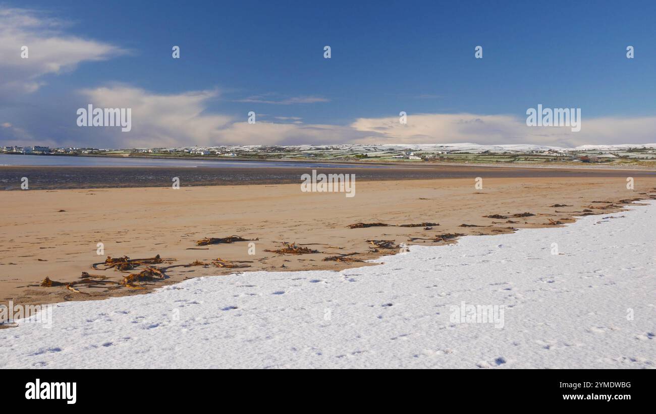 Snow on the beach in Lahinch, County Clare, Ireland Stock Photo - Alamy