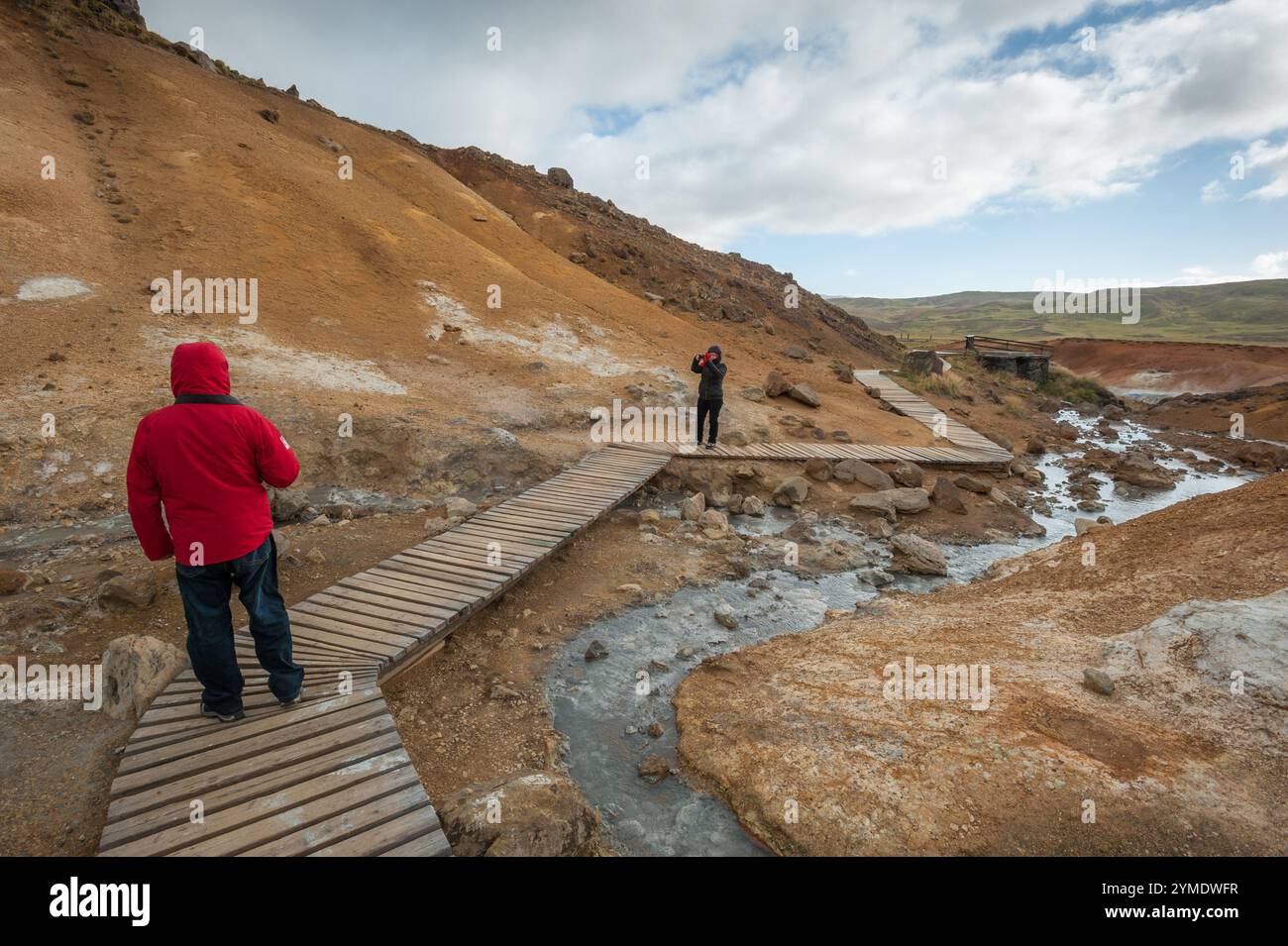 Seltun, Krysuvik geothermal area, Reykjanes Peninsula, Iceland, Europe ...
