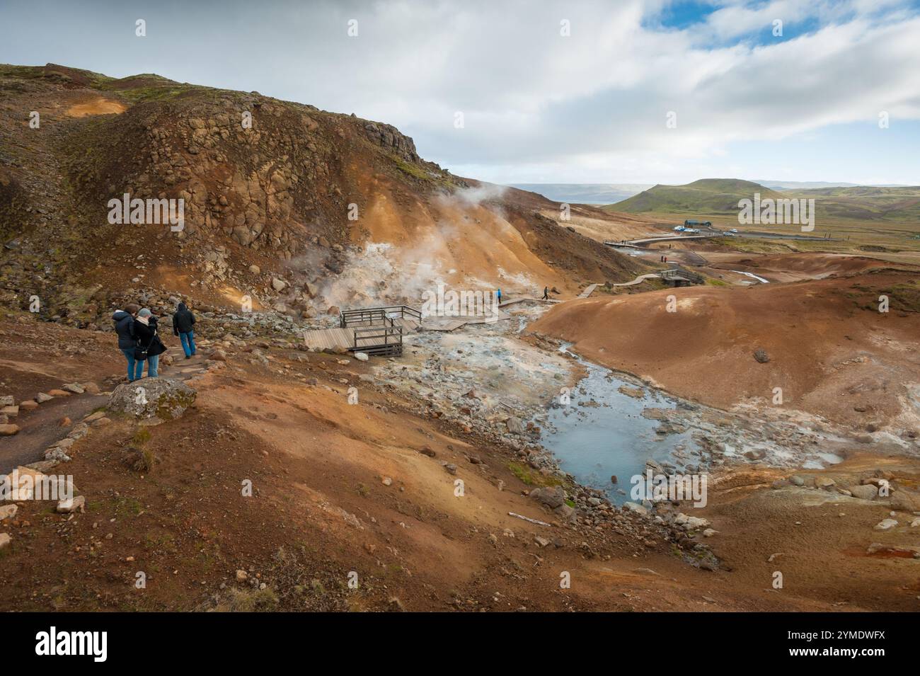 Seltun, Krysuvik geothermal area, Reykjanes Peninsula, Iceland, Europe ...