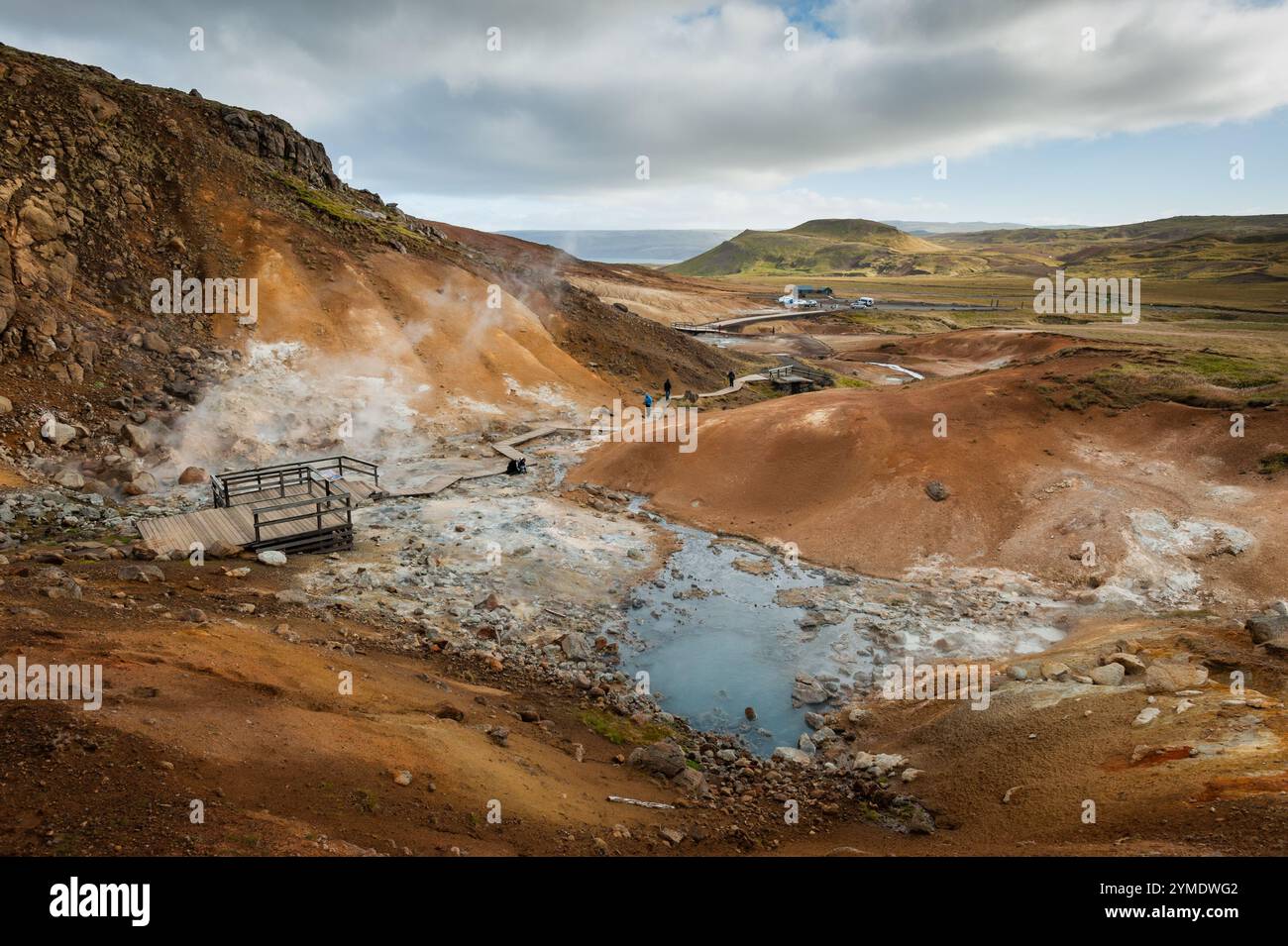 Seltun, Krysuvik geothermal area, Reykjanes Peninsula, Iceland, Europe ...