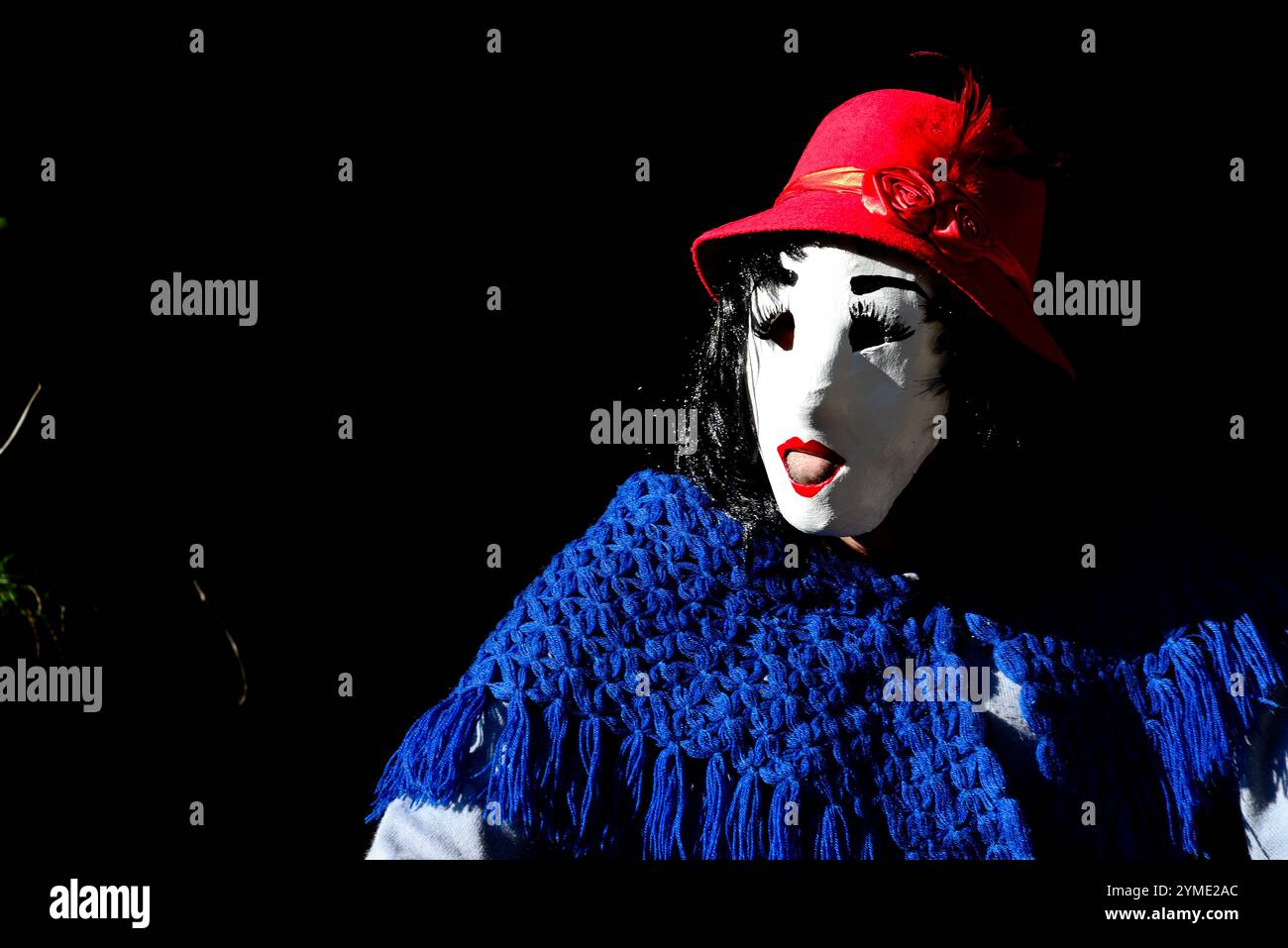 Traditional masquerade of Reises of Valledor valley, Allende, Asturias ...