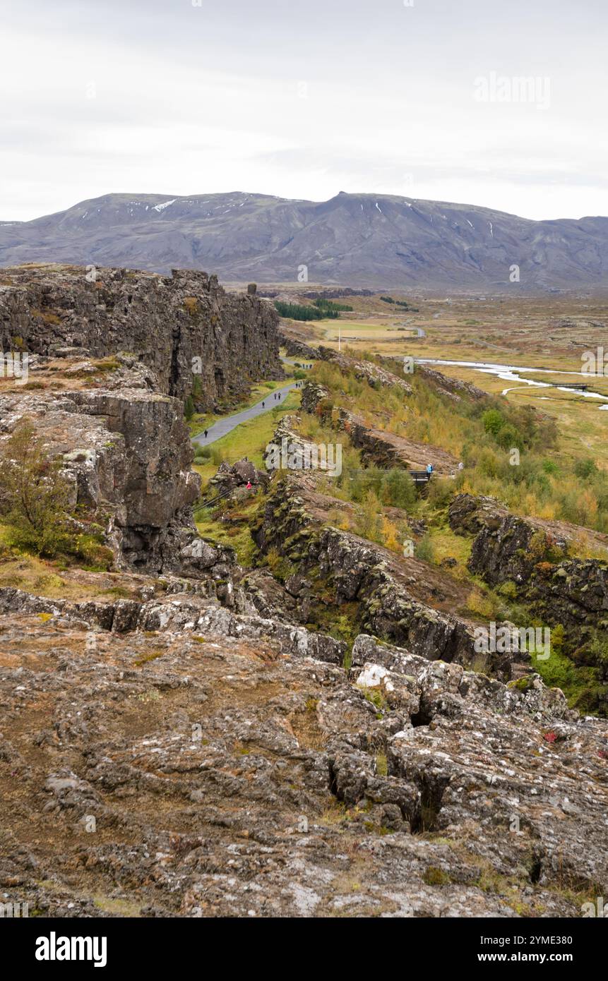 Thingvellir National Park rift valley, Golden Circle tour, Iceland ...