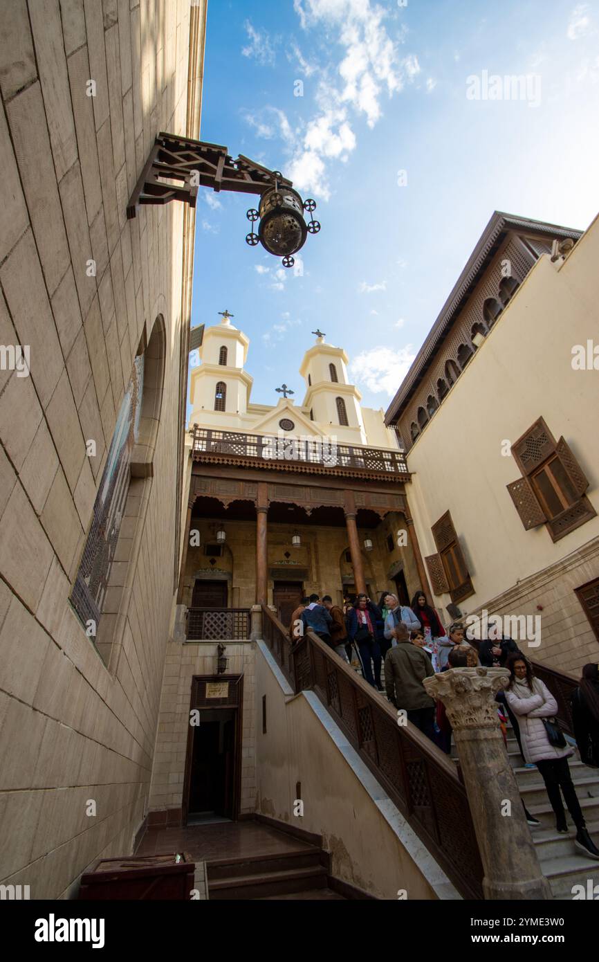 The hanging church in Cairo, Egypt Stock Photo - Alamy