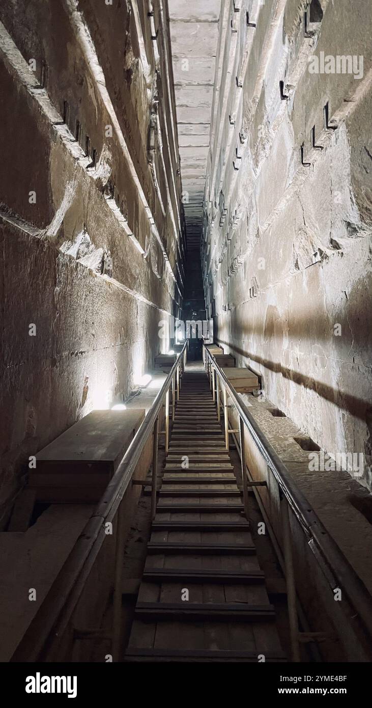 Inside pyramid of giza hi-res stock photography and images - Alamy
