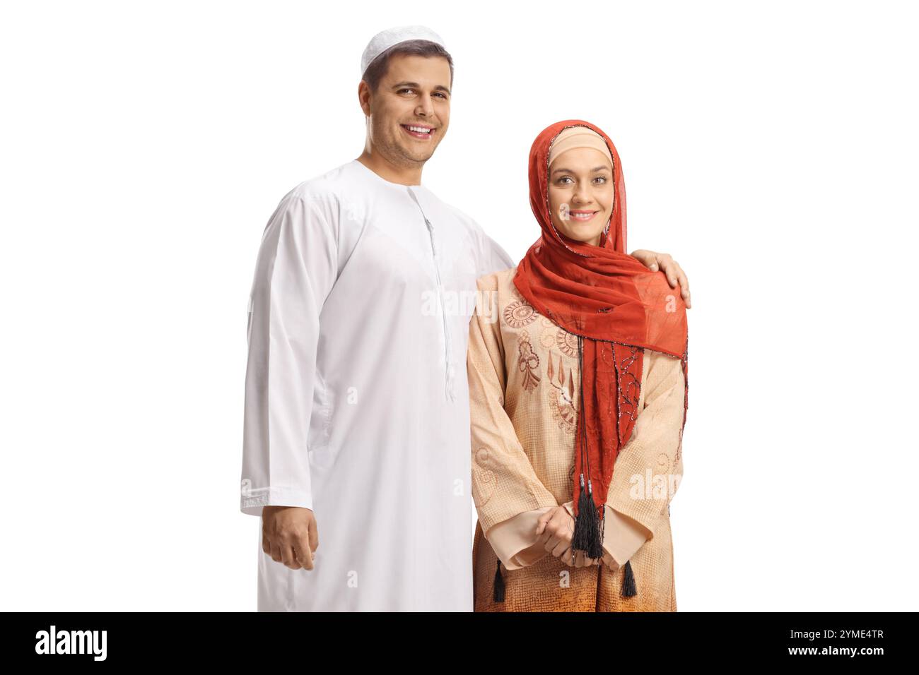 Young muslim couple standing hi-res stock photography and images - Alamy