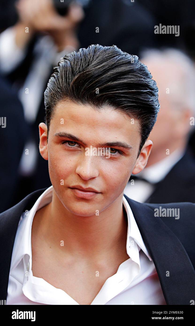 Malik Frikah on the red carpet of the Cannes Film Festival at the ...