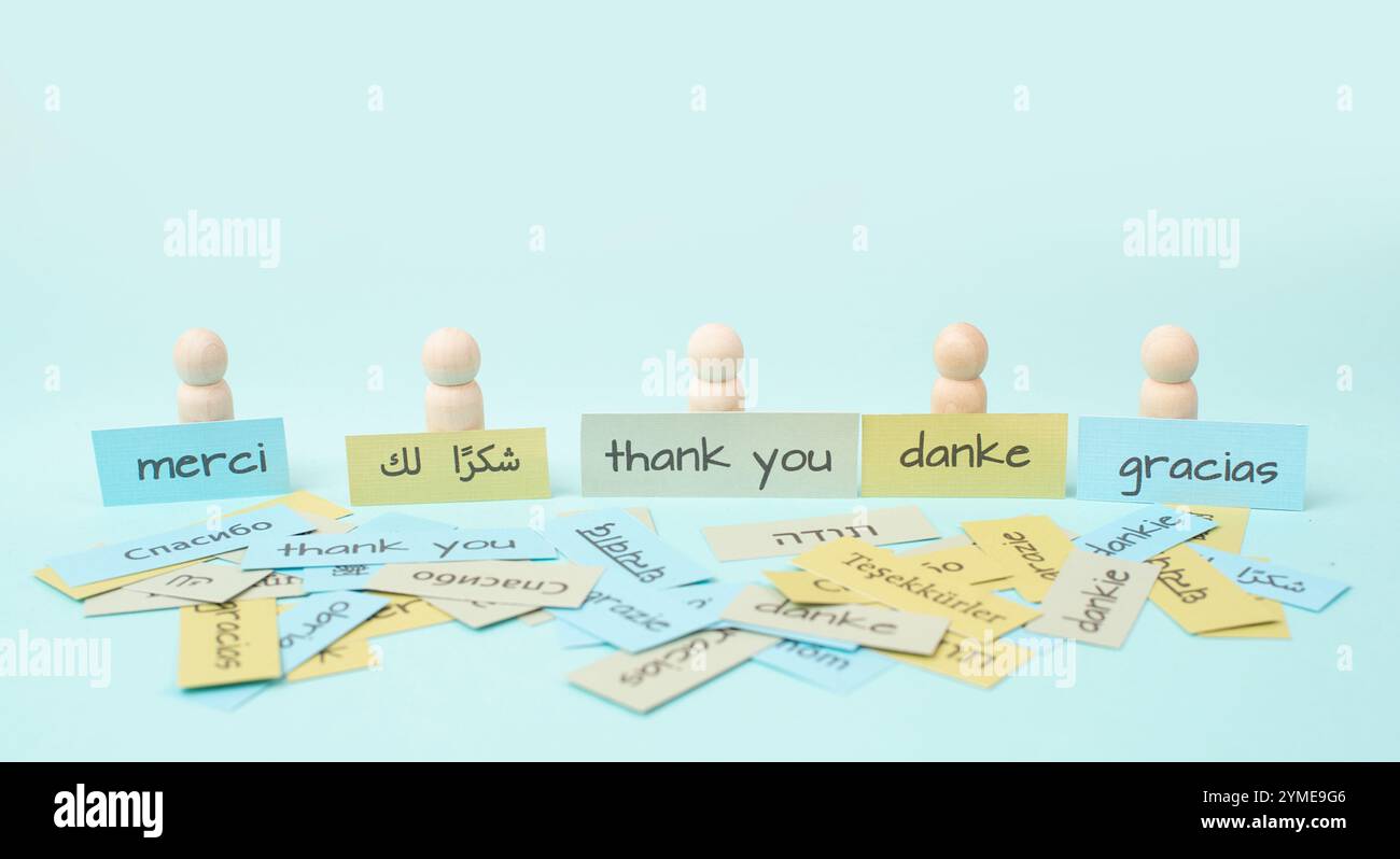 Thank you day, word thanks in different languages, being thankful ...