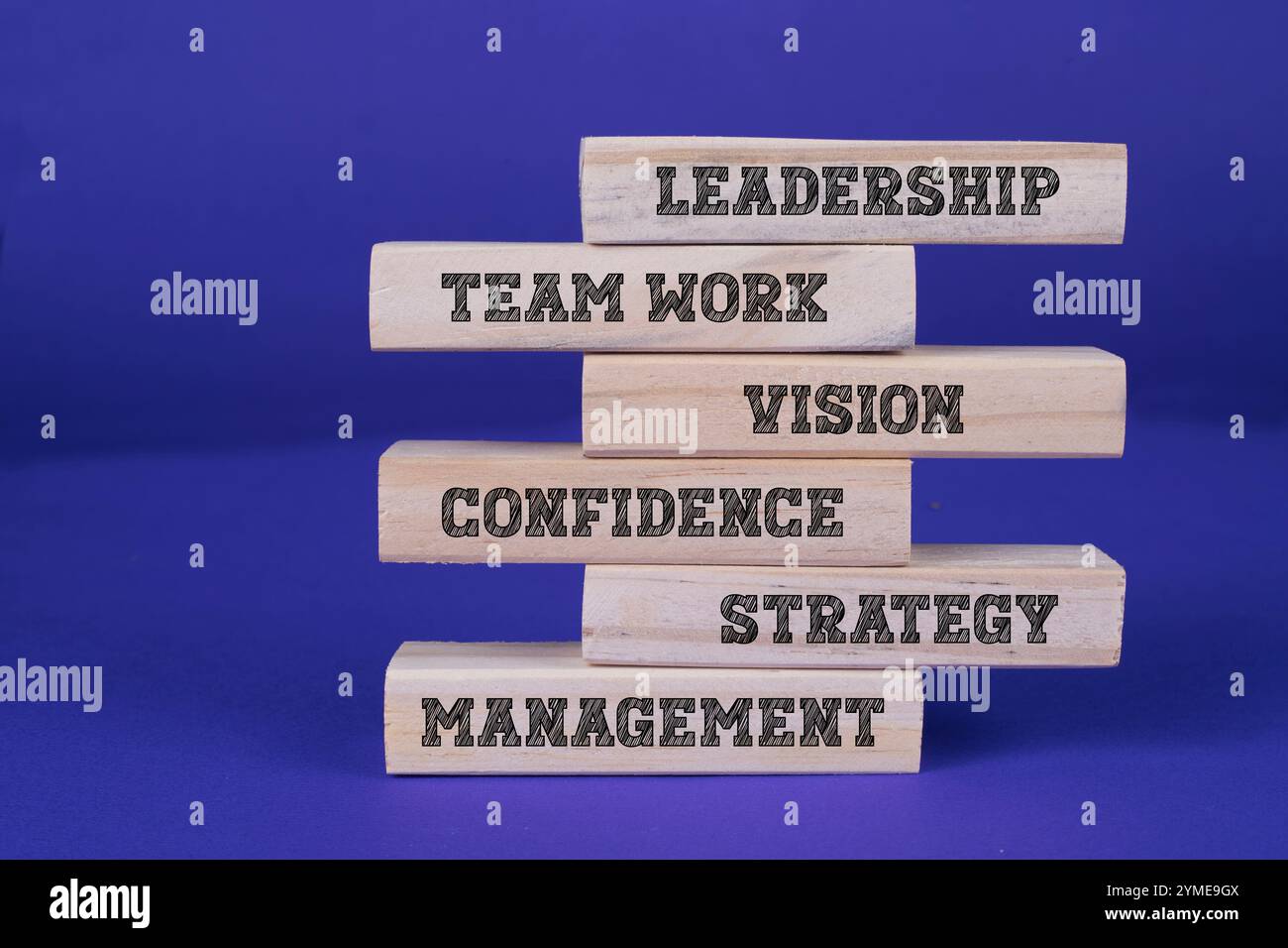 Leadership Team work vision confidence strategy management written on ...