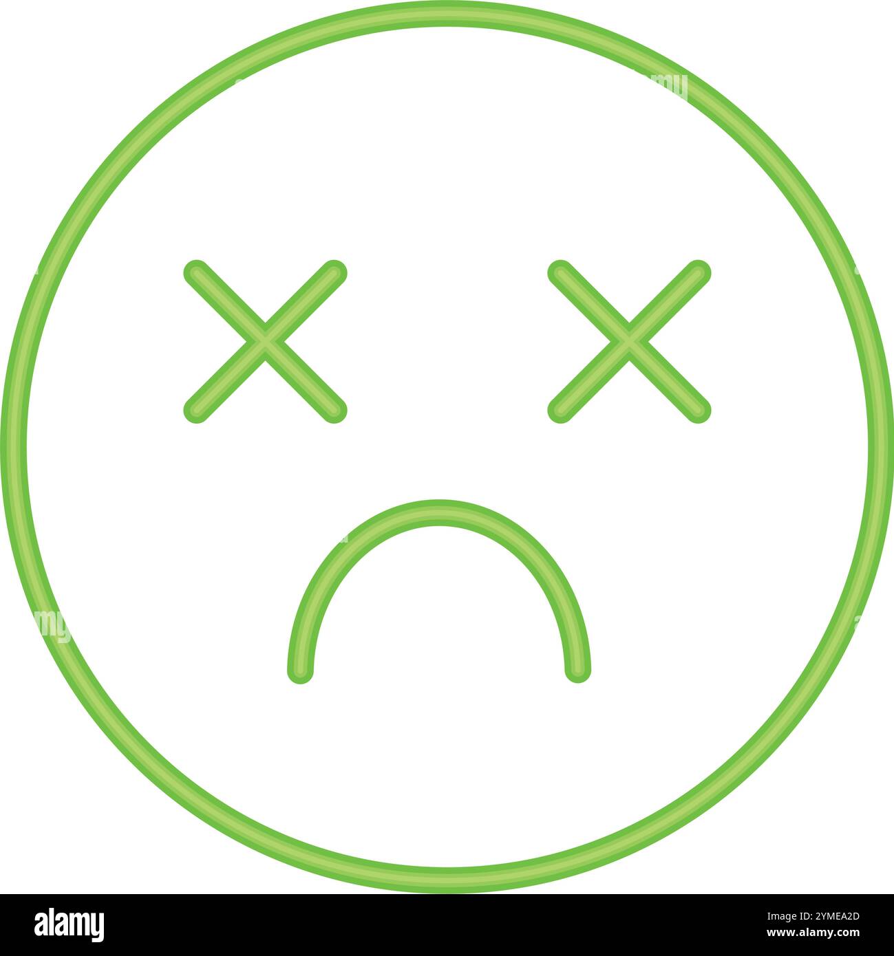 neon emoji sad expression Stock Vector Image & Art - Alamy