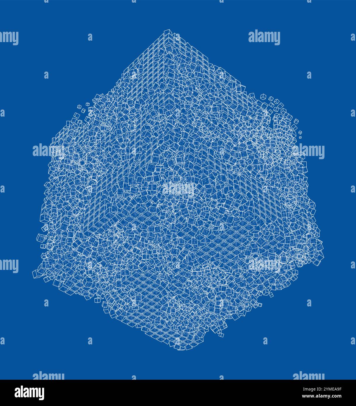 Wireframe Boxes. Sketch style Stock Vector Image & Art - Alamy