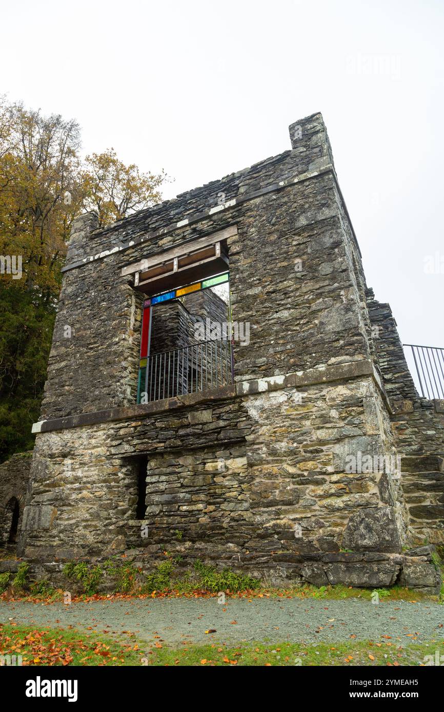 Claife Viewing Station built in the 1790s overlooking Windermere, Lake ...