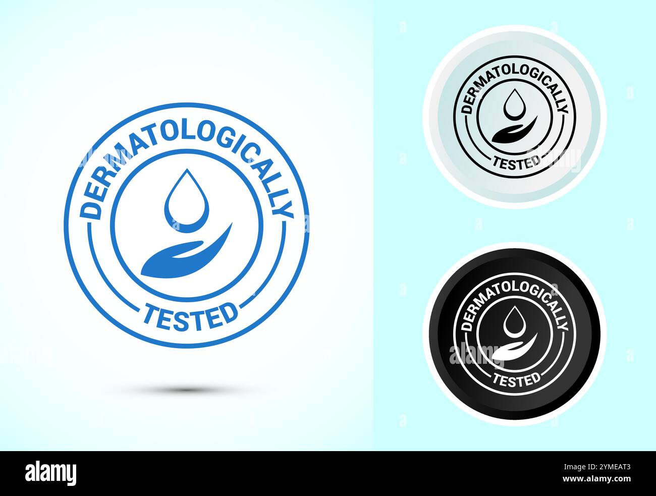 Dermatologically tested icon design, dermatology test and dermatologist ...
