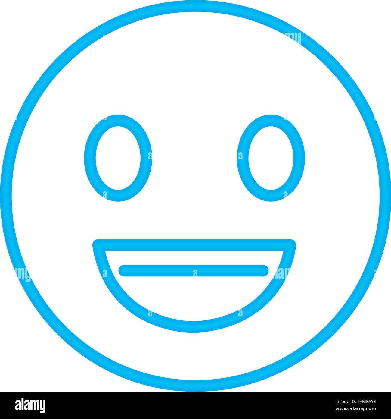 neon emoji smile face Stock Vector Image & Art - Alamy
