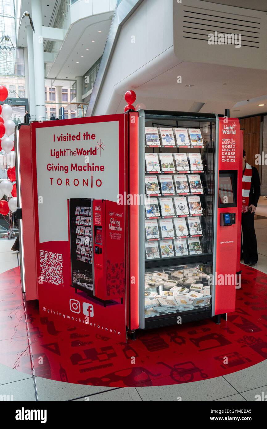 The Light The World Giving Machine Stock Photo - Alamy