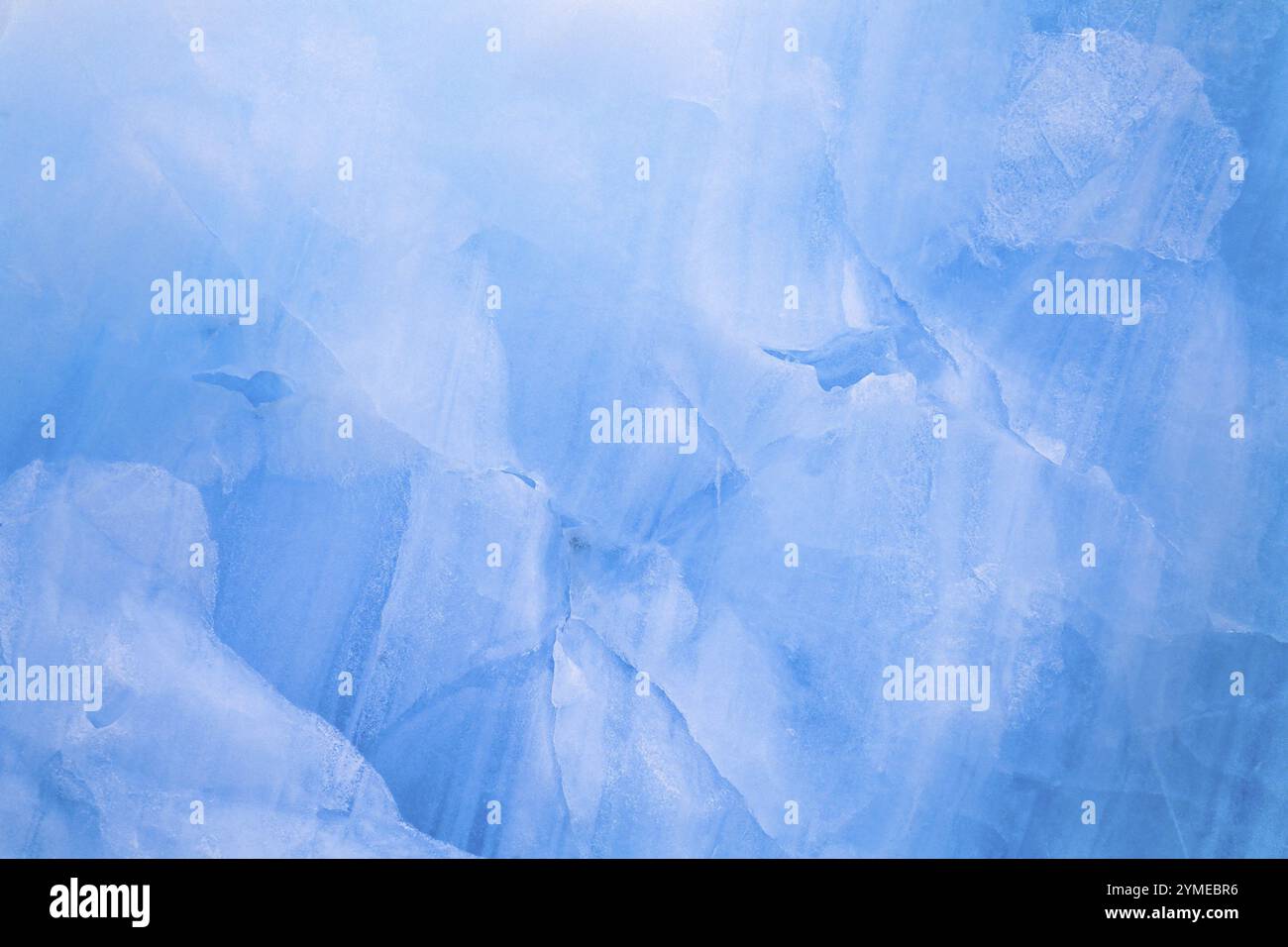 Ice wall with natural cracks in a glacier Svalbard, Norway, Europe ...