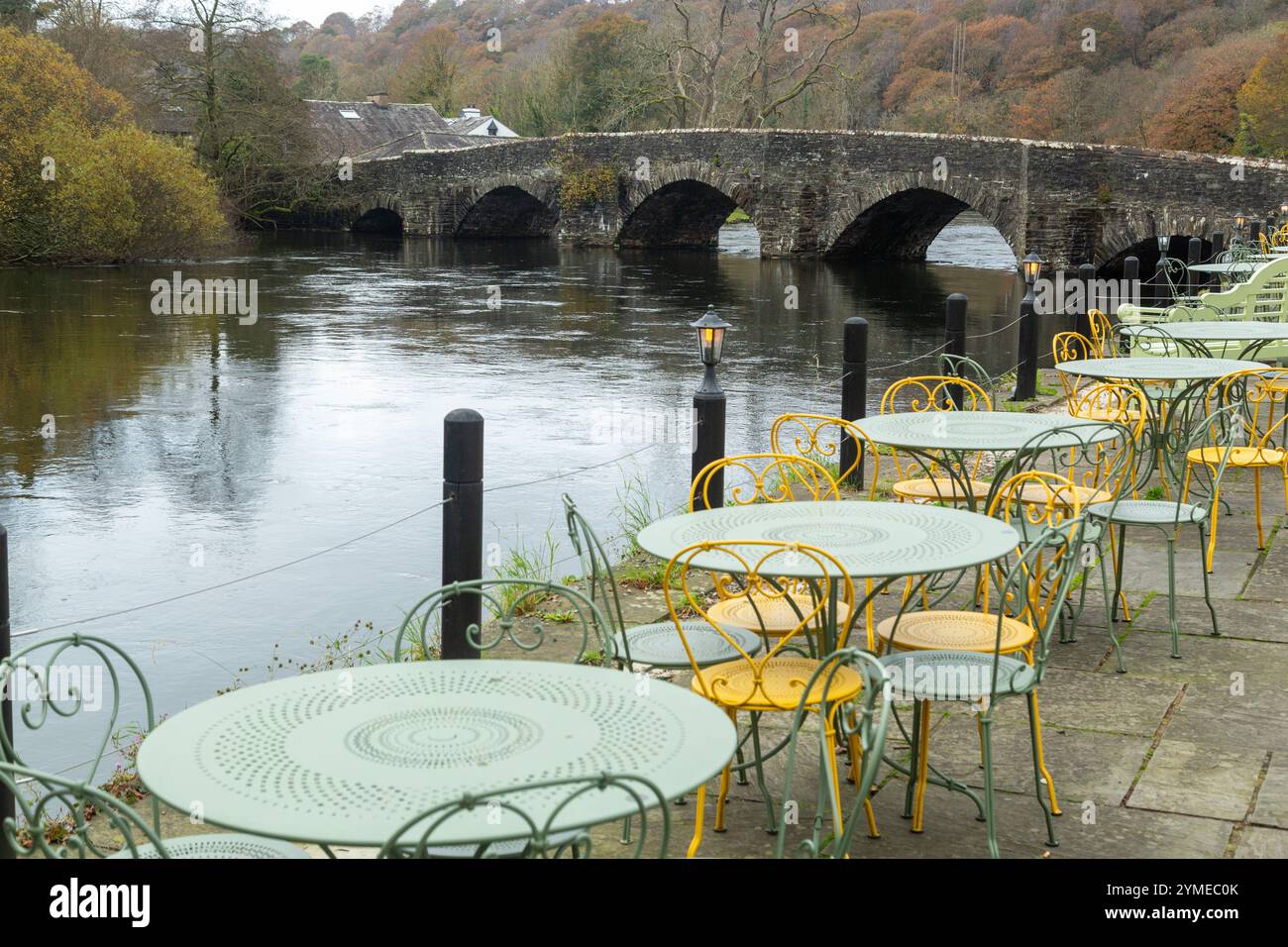 Outside seating for The Swan Hotel & Spa, Newby Bridge, Cumbria ...