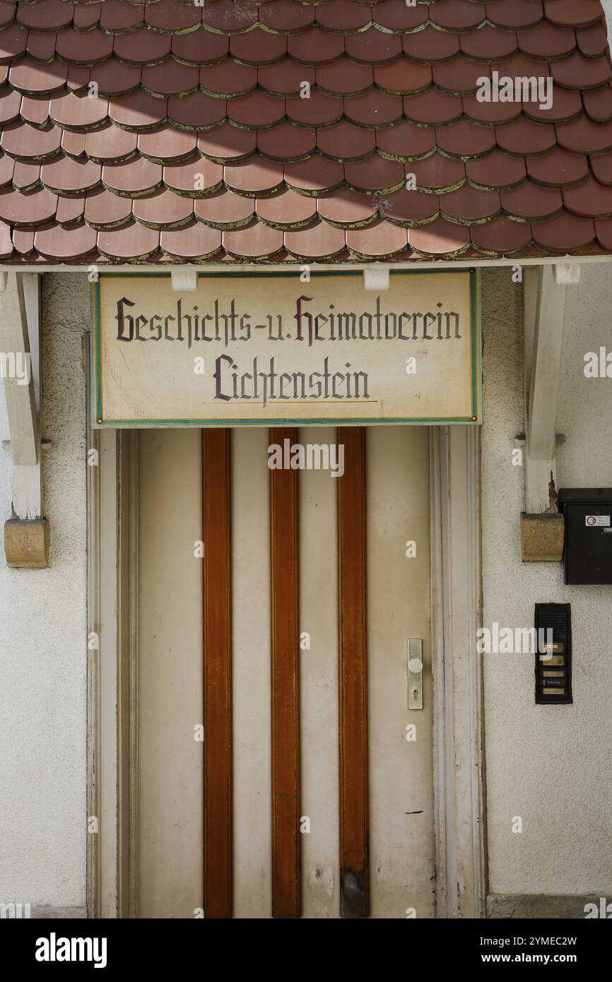 Handwritten sign, writing, Lichtenstein History and Local History ...