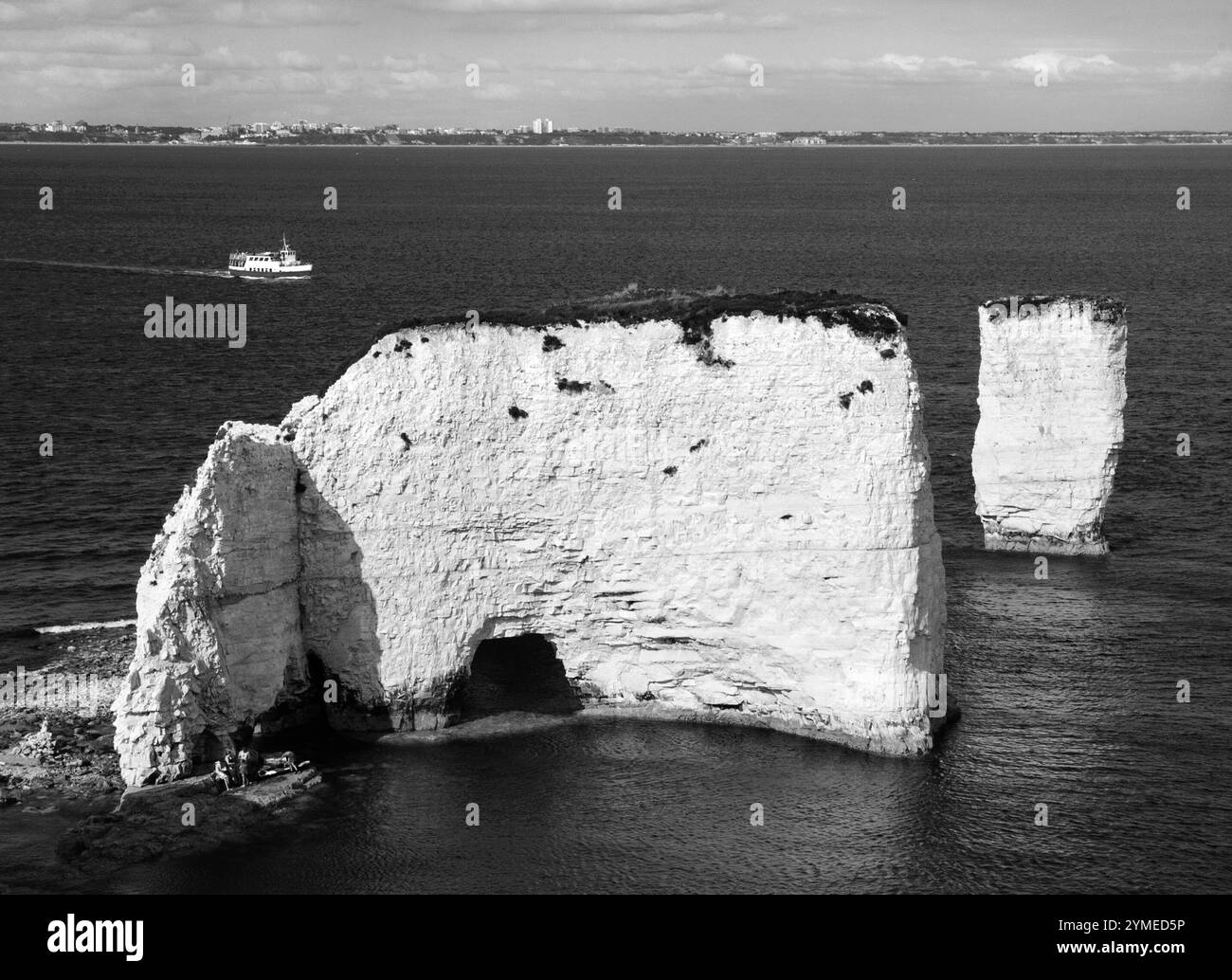 Old Harry Rocks. Chalk cliffs in Dorset, southern England, UK. UNESCO ...