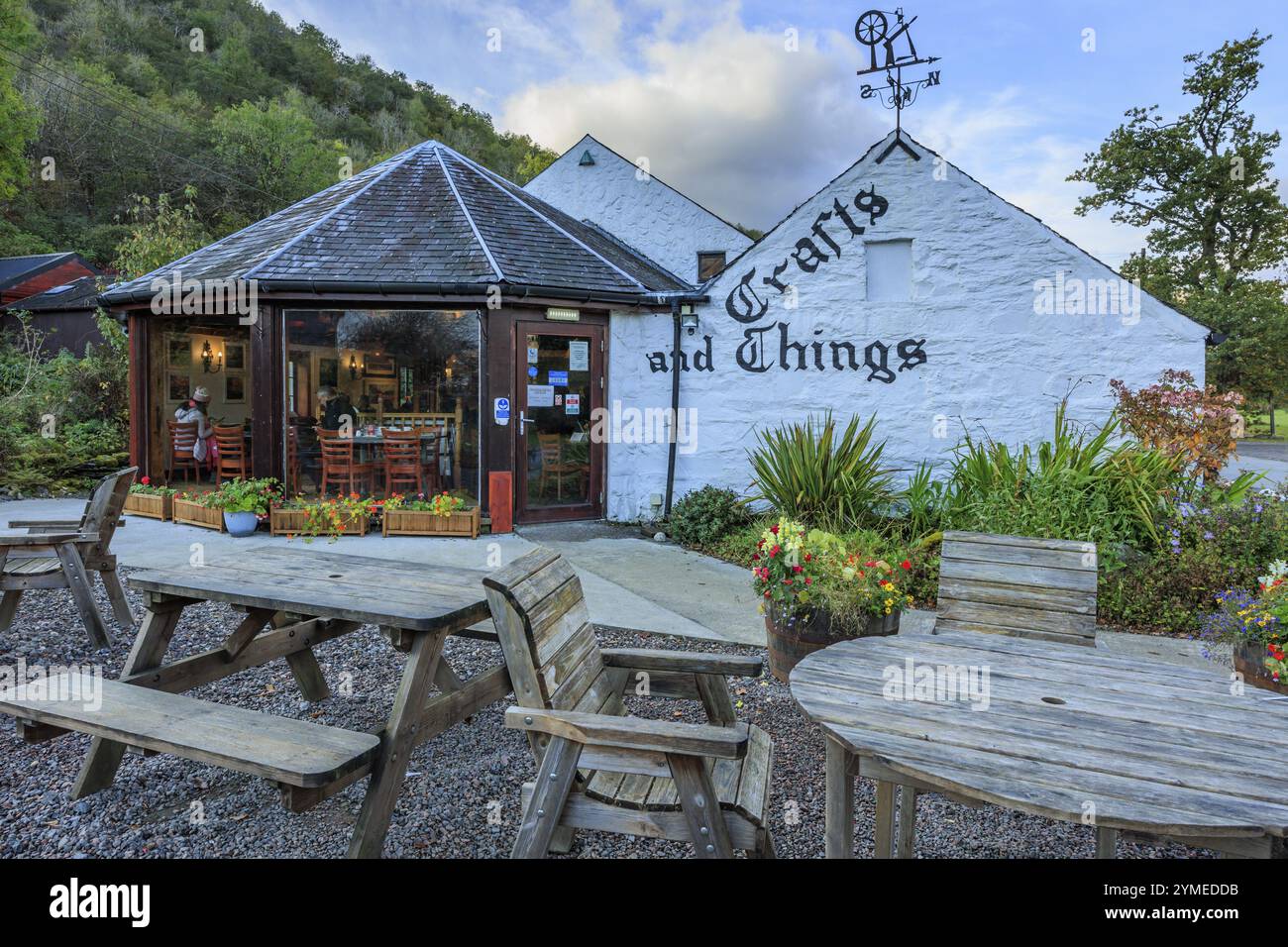 Pub, cafe, typical English house, Crafts and Things, Glencoe, Scotland ...