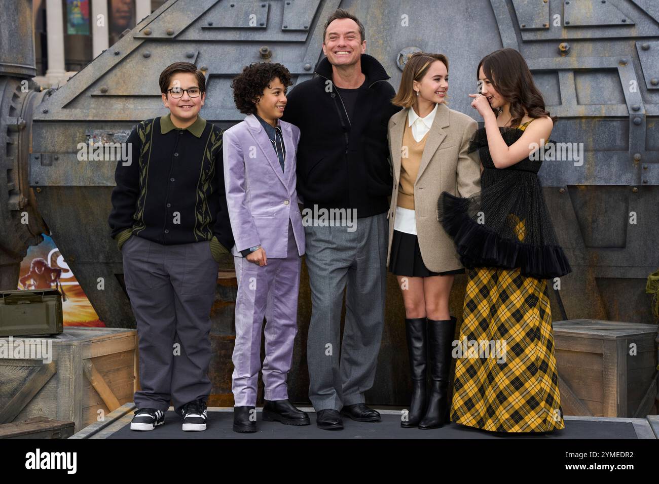 Robert Timothy Smith, from left, Ravi Cabot-Conyers, Jude Law, Ryan ...