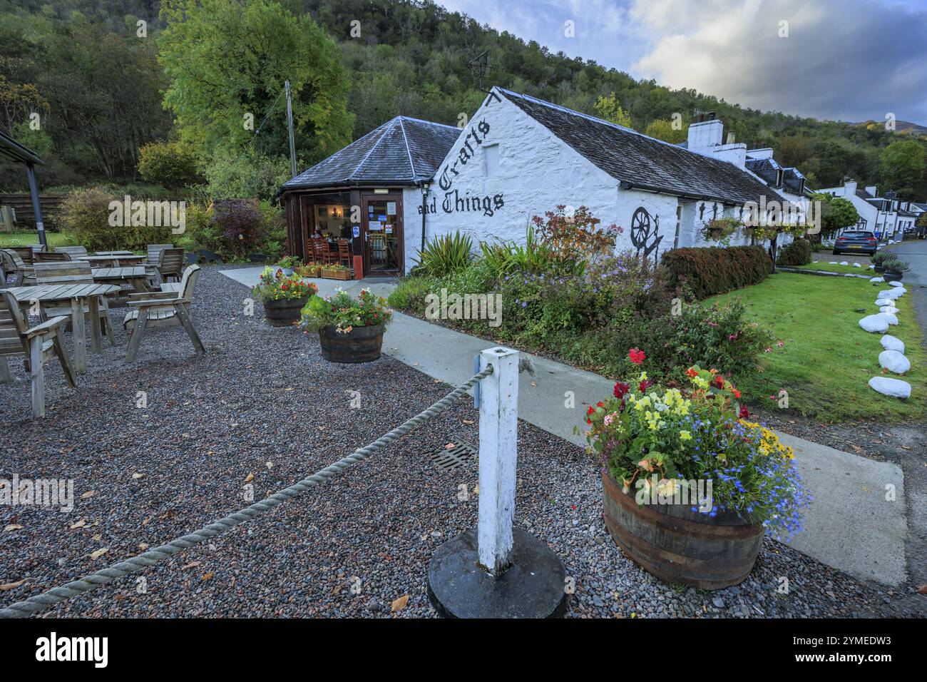 Pub, cafe, typical English house, Crafts and Things, Glencoe, Scotland ...