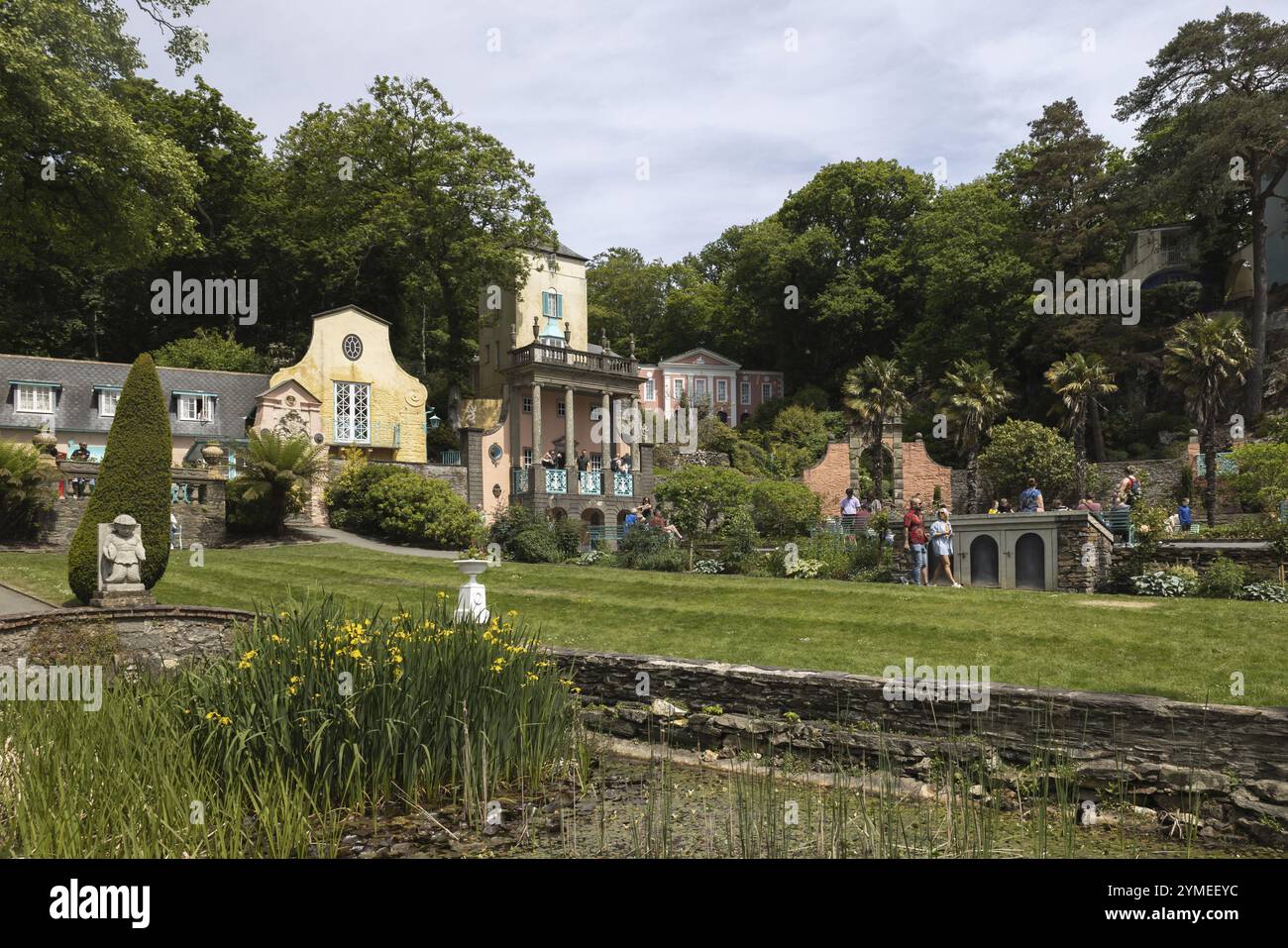 Portmeirion, Minffordd, Penrhyndeudraeth, Gwynedd, Wales, May 28 : View ...