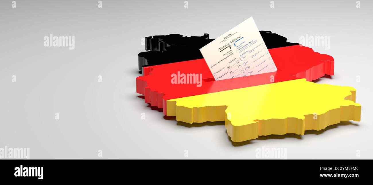 Elections in Germany. A sample ballot paper for the election to the ...