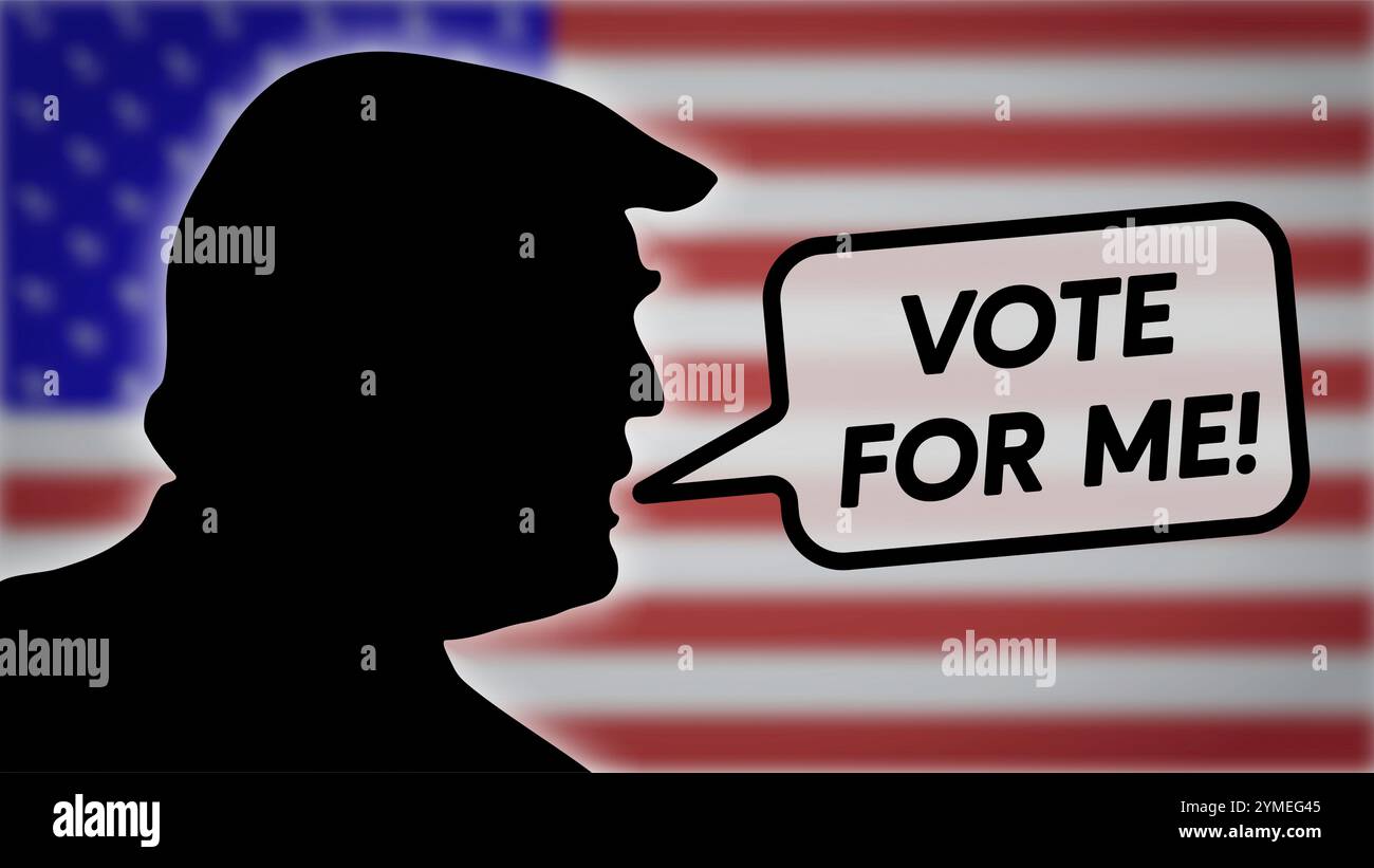 Symbolic image on the topic of presidential elections 2024, election ...