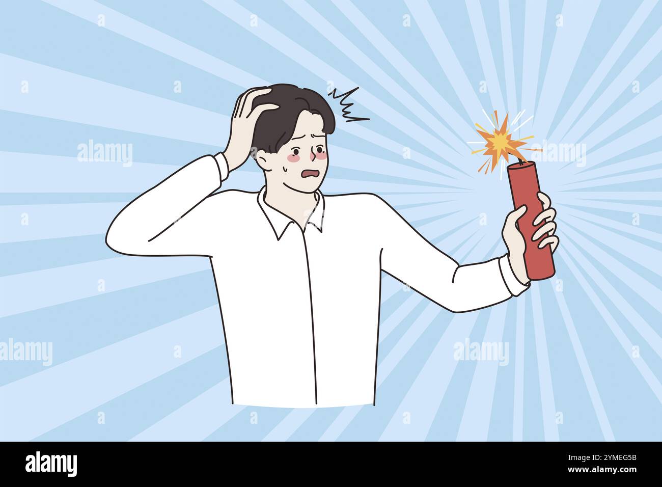 Business risks, challenge, stress concept. Young stressed frustrated ...